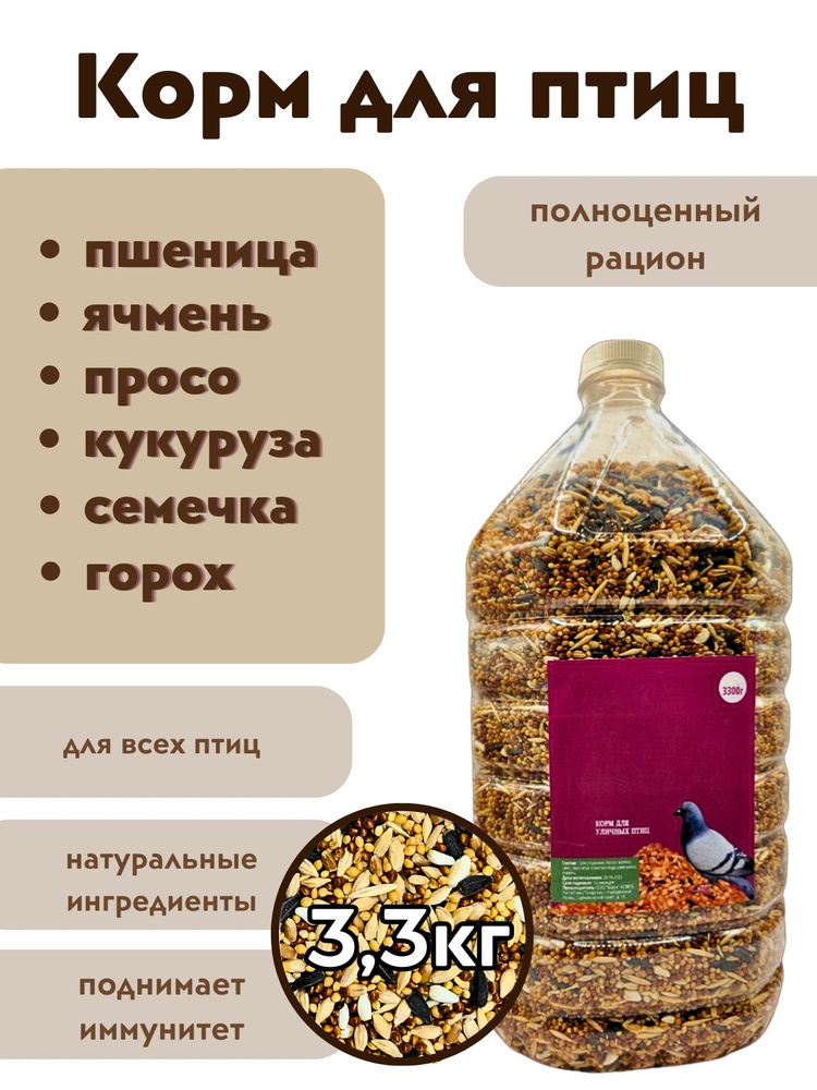 Корм для уличных и лесных птиц.Зерносмесь - купить с доставкой по ...