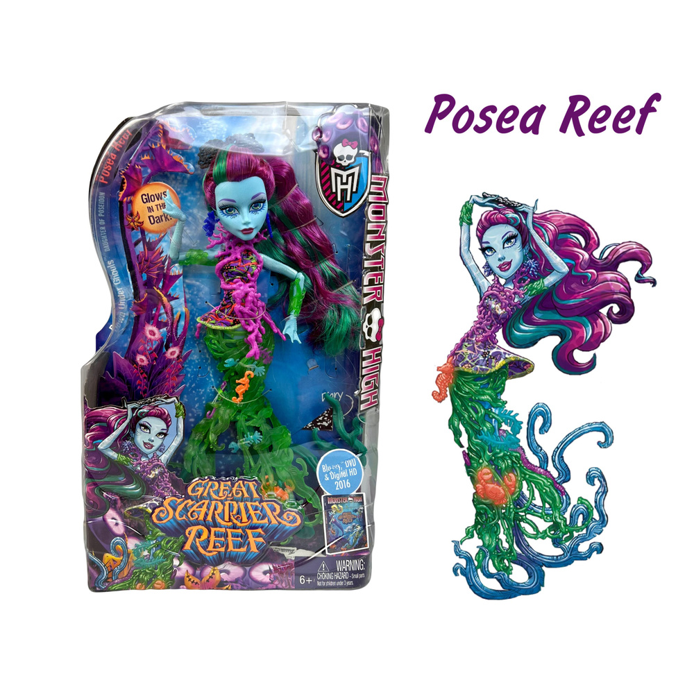 Кукла Monster High Great Scarrier Reef Posea Reef Поси Риф 2015 ...