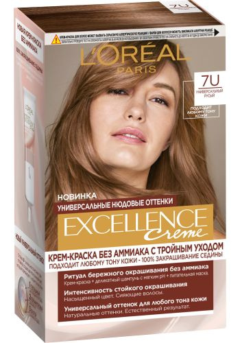 L'Oreal Paris Крем-краска для волос Excellence Creme, 7U Русый, без ...