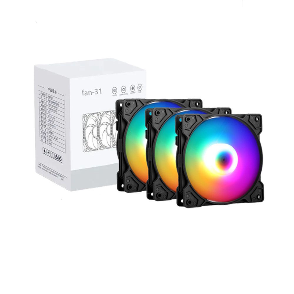 Компьютерный вентилятор Case Fan-31 3 IN 1 RGB FAN KIT - купить кулер ...