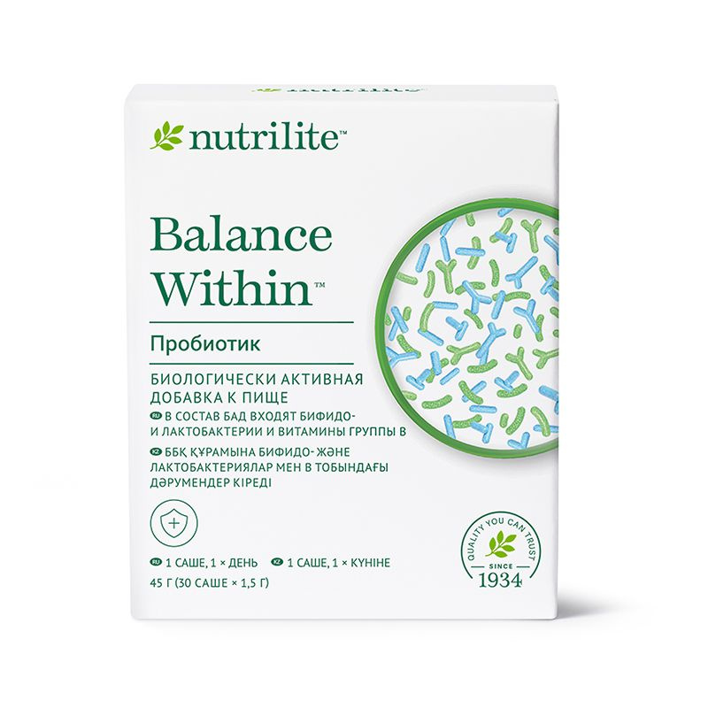 AMWAY NUTRILITE BALANCE WITHIN ПРОБИОТИК, 30 саше х 1,5 г купить на ...