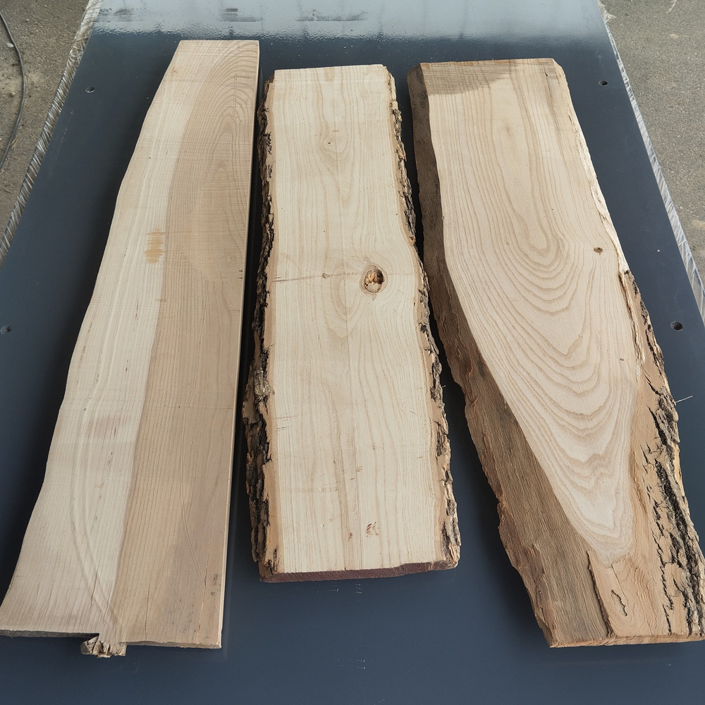 Слебы из ясеня,комплект досок из массива,комплект из трех спилов ясеня ...