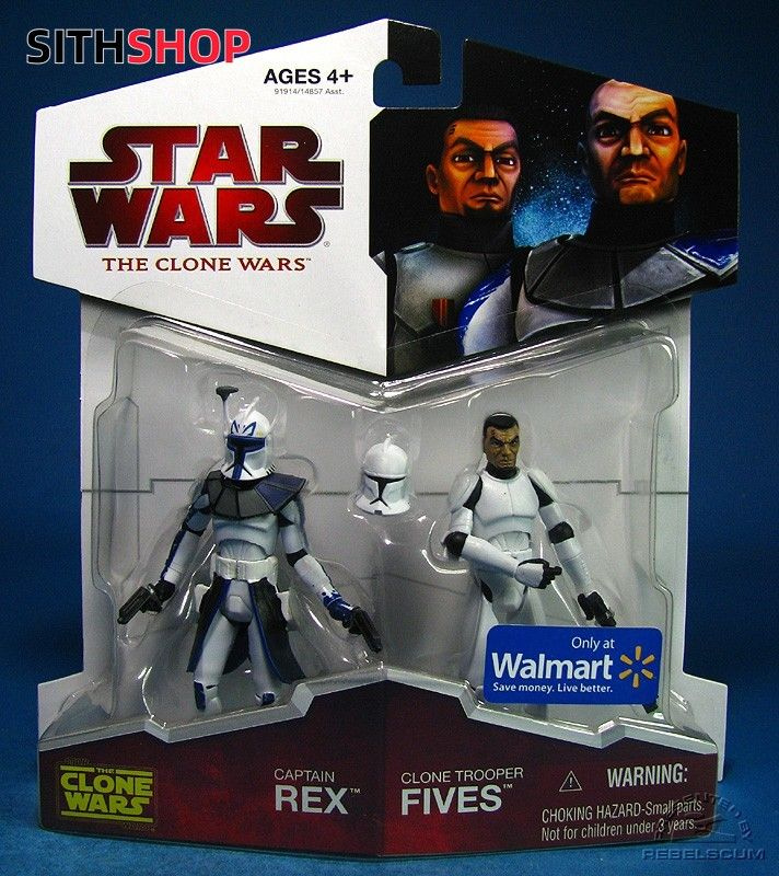Фигурка Hasbro Star Wars The Clone Wars Captain Rex & Clone Trooper ...