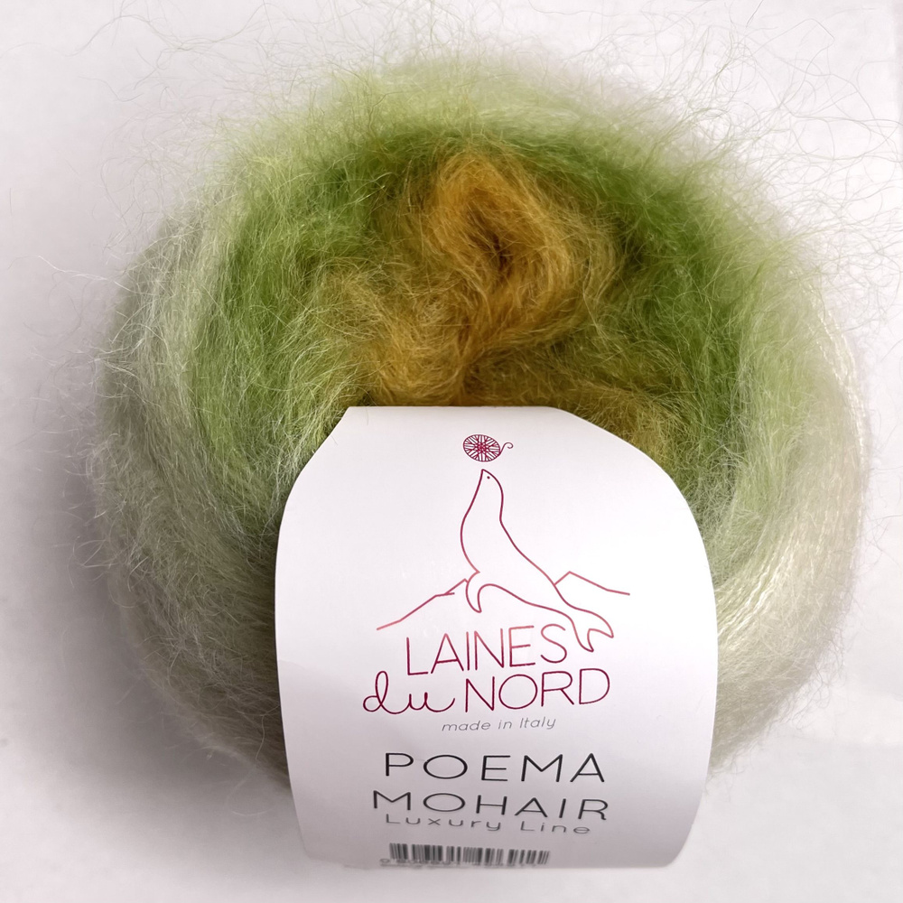 Пряжа Laines du Nord POEMA Mohair 1 моток 50 г / 420 м супер кид мохер ...