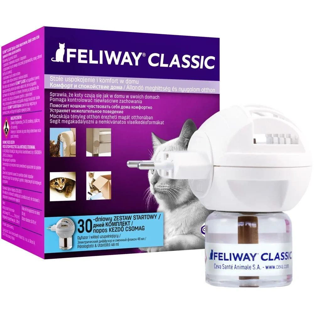 Feliway Classic Диффузор + флакон 48мл. для кошек - купить с доставкой ...