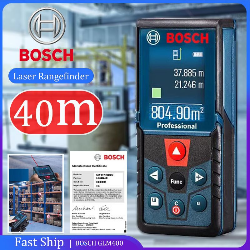 Лазерный дальномер Bosch GLM 400, измерение 40 мм - купить с доставкой по выгодным ценам в ...