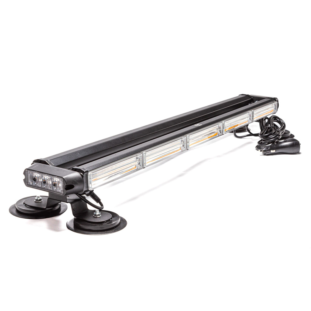 Маяк-стробоскоп 12/24 В, 66 Вт, желтый, 4-стор. (5+5+2 блока COB), 28 ...