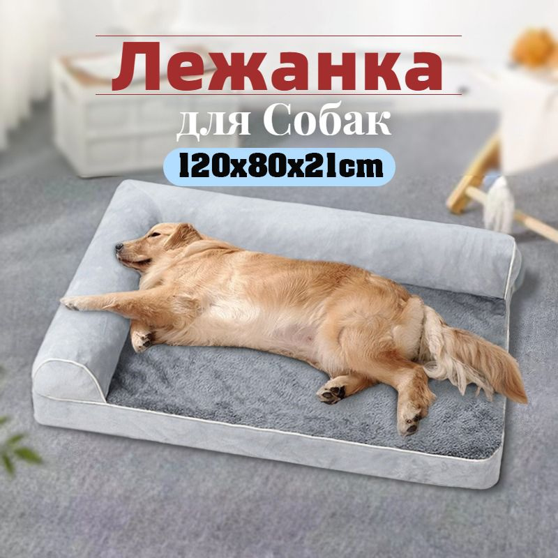 Лежанка для Собак,Лежанка для собак со съемным чехлом и ортопедическим ...