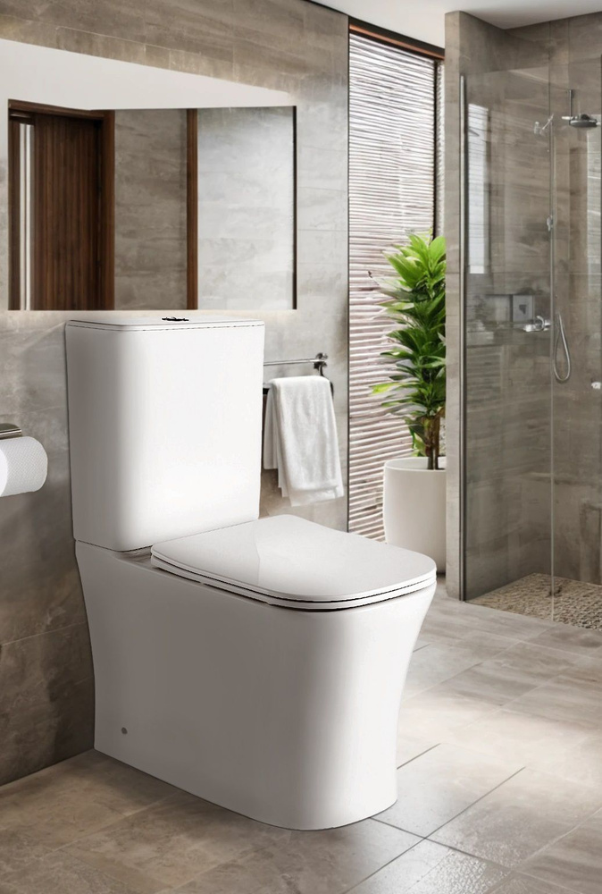 Унитаз напольный Ceruttispa Marmolada, белый, безободковый, с ...