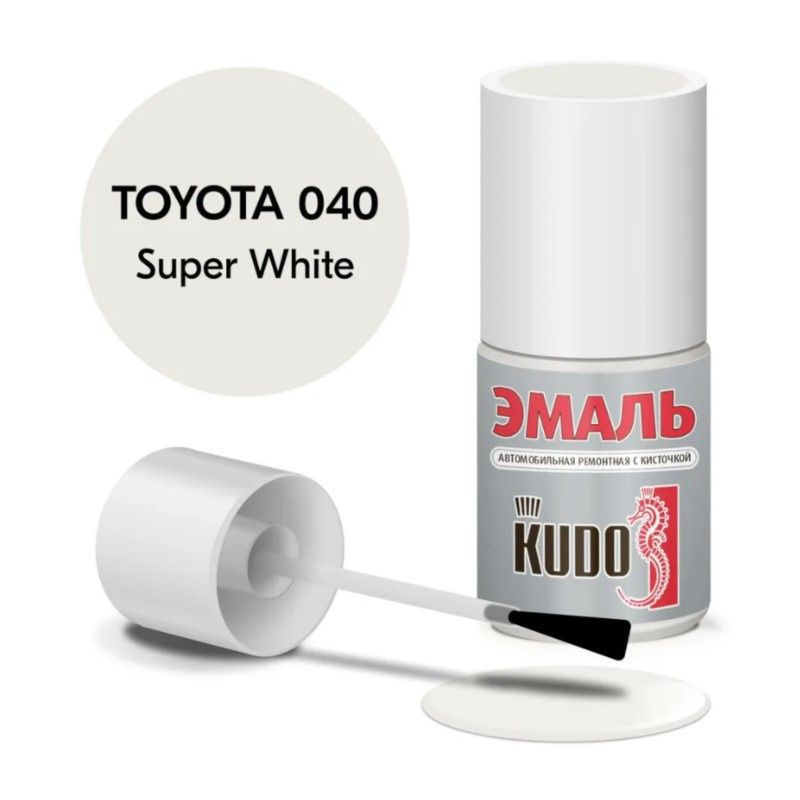 Эмаль автомобильная ремонтная с кисточкой Тойота 040 15 мл KU-72400 ...