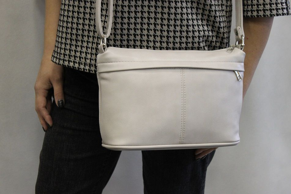 Сумка женская Janelli через плечо ,кросс-боди светло-серый купить на ...