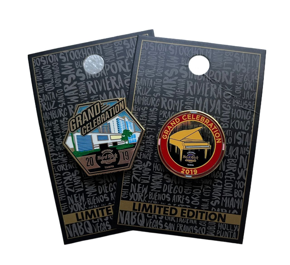 значк Hard Rock Cafe Tampa Grand Celebration Complete Pin Set купить на ...