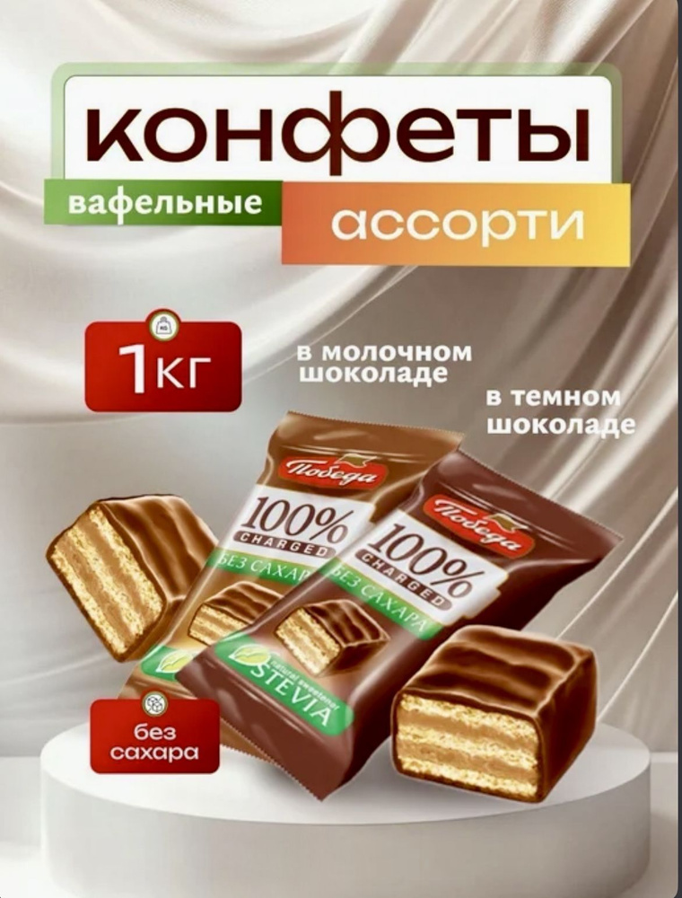 Вафельные конфеты без сахара Чарджед ассорти 1кг купить на OZON по ...