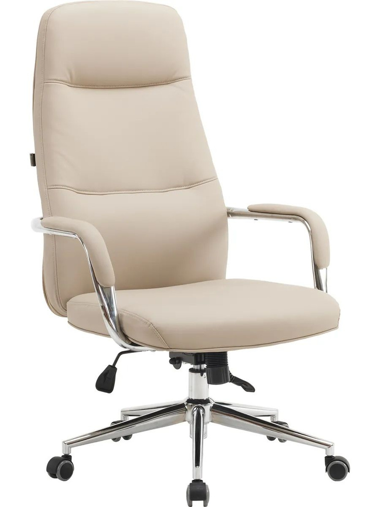 Кресло компьютерное Everprof Vesta, стул офисный на колесах, высокой спинкой, подголовником ...