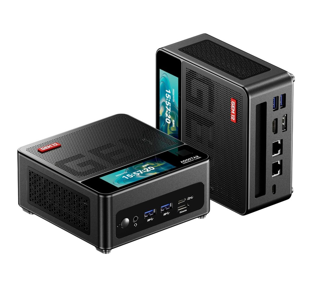 AOOSTAR Мини-ПК AOOSTAR GEM12 1 x OCULINK/ USB4(PD|8K@60Hz)/1 x HDMI2.1/1 xDP 1.4, 2X 2.5G RJ45 ...