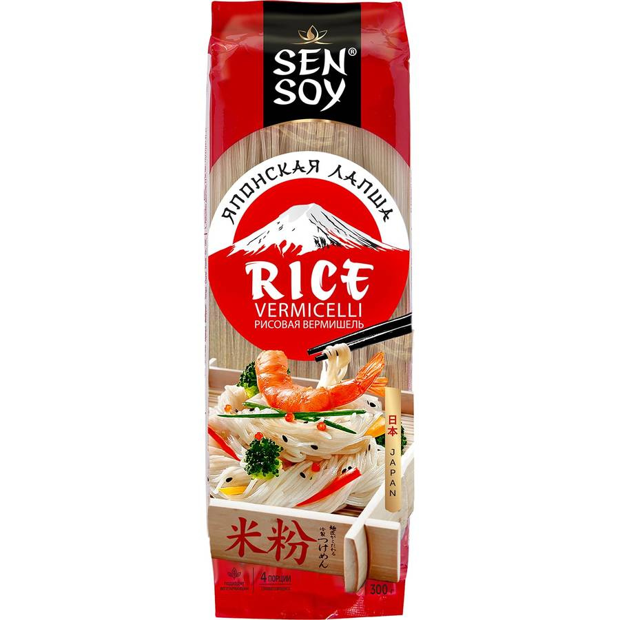 Лапша Sen Soy Premium Rice Vermicelli рисовая 300г купить на OZON по ...