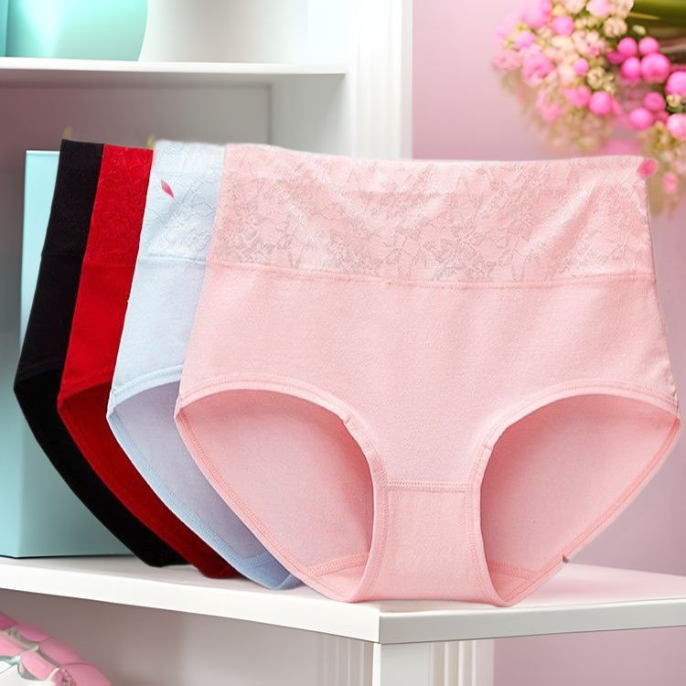 Комплект трусов Женский Miiow Original брифы Хлопок, Спандекс разноцветный, размер 44, 46 ...