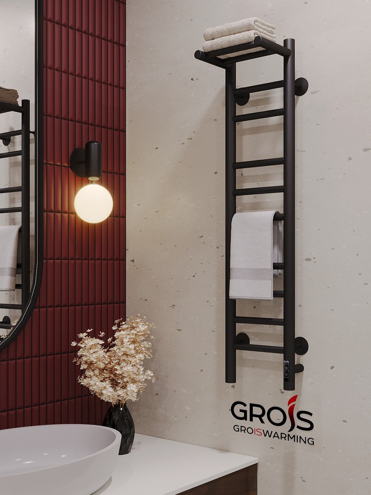 Grois Полотенцесушитель Электрический 232мм 1000мм форма Лесенка купить ...