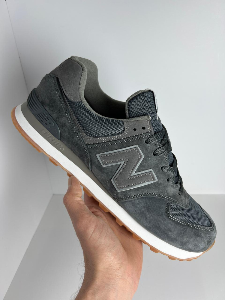 Кроссовки Мужской New Balance Замша натуральная, размер 42 На любой ...