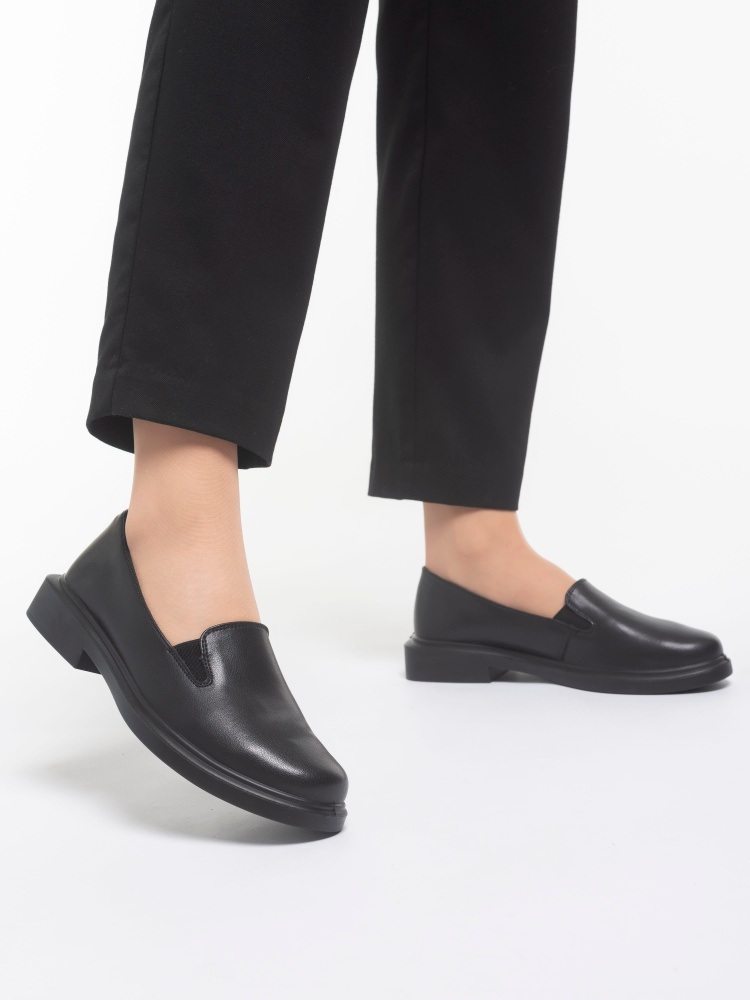 Лоферы Женский Kari черный, размер 37 Стандартный низкий (до 4 см) На любой сезон G Без застёжки ...