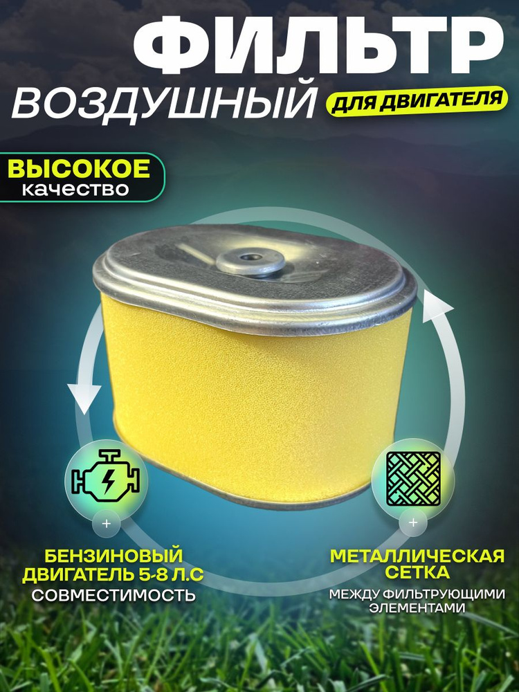 Фильтр воздушный для двигателей 168F/168F-2/170F/GX-160/GX-200 купить на OZON по низкой цене ...