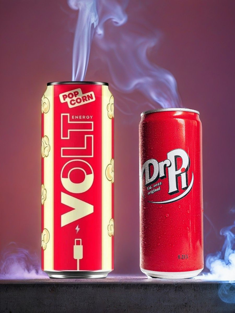 Энергетик VOLT POPCORN + лимонад Dr Pi купить на OZON по низкой цене ...