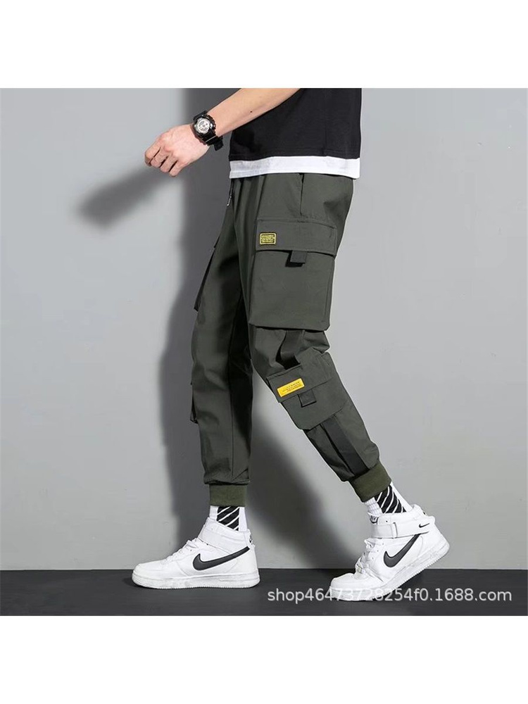 Брюки Мужской CHAOPAI джоггеры милитари Полиэстер Повседневный, размер 58 Пряжка облегающий На ...