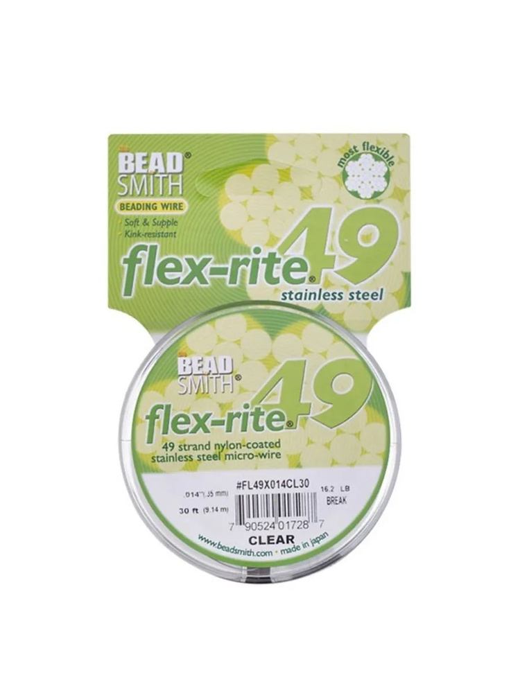 Ювелирный тросик Flex-Rite 49 0,35 мм прозрачный купить на OZON по ...