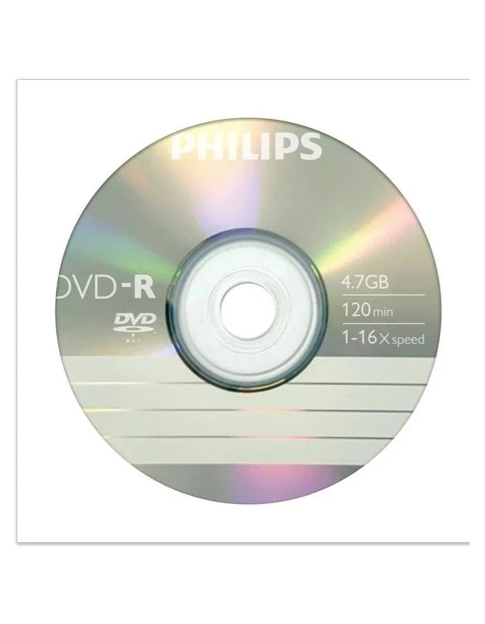 Philips Диск для записи DVD-R, 1 шт купить на OZON по низкой цене ...