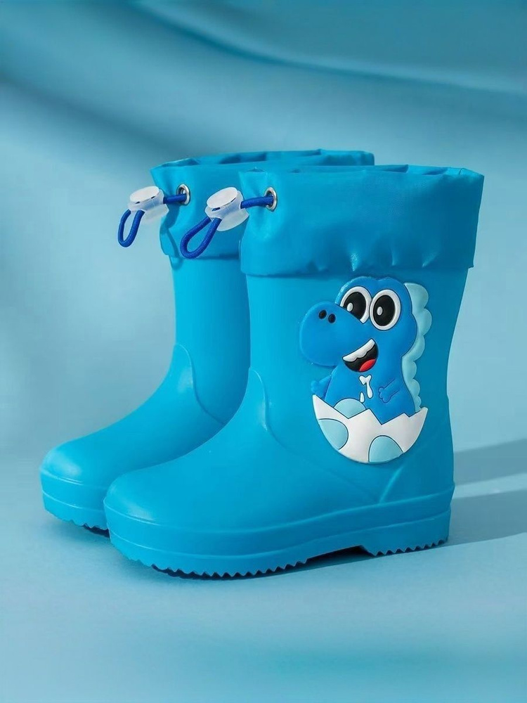 Сапоги резиновые Девочки Мальчики синий Китай Пряжка На любой сезон купить C доставкой на Ozon