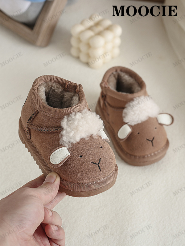 Ботинки Девочки, Мальчики MOOCIE коричневый, размер 19 Зима купить c доставкой на OZON по низкой ...