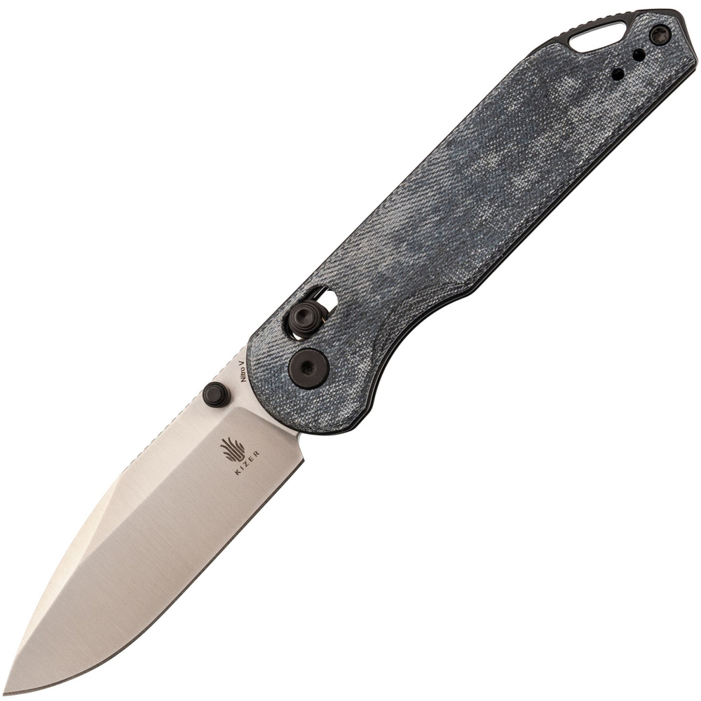 Складной нож Kizer Assassin, сталь Nitro-V, рукоять Denim Micarta ...