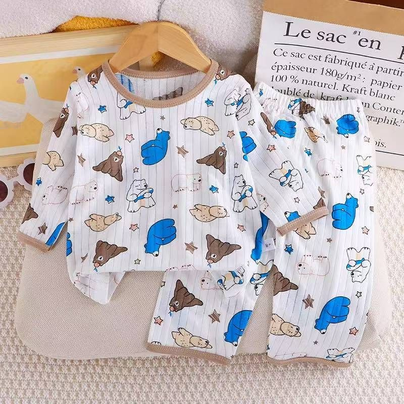 Пижама для малышей Девочки, Мальчики, размер 110 пастельно-синий ...