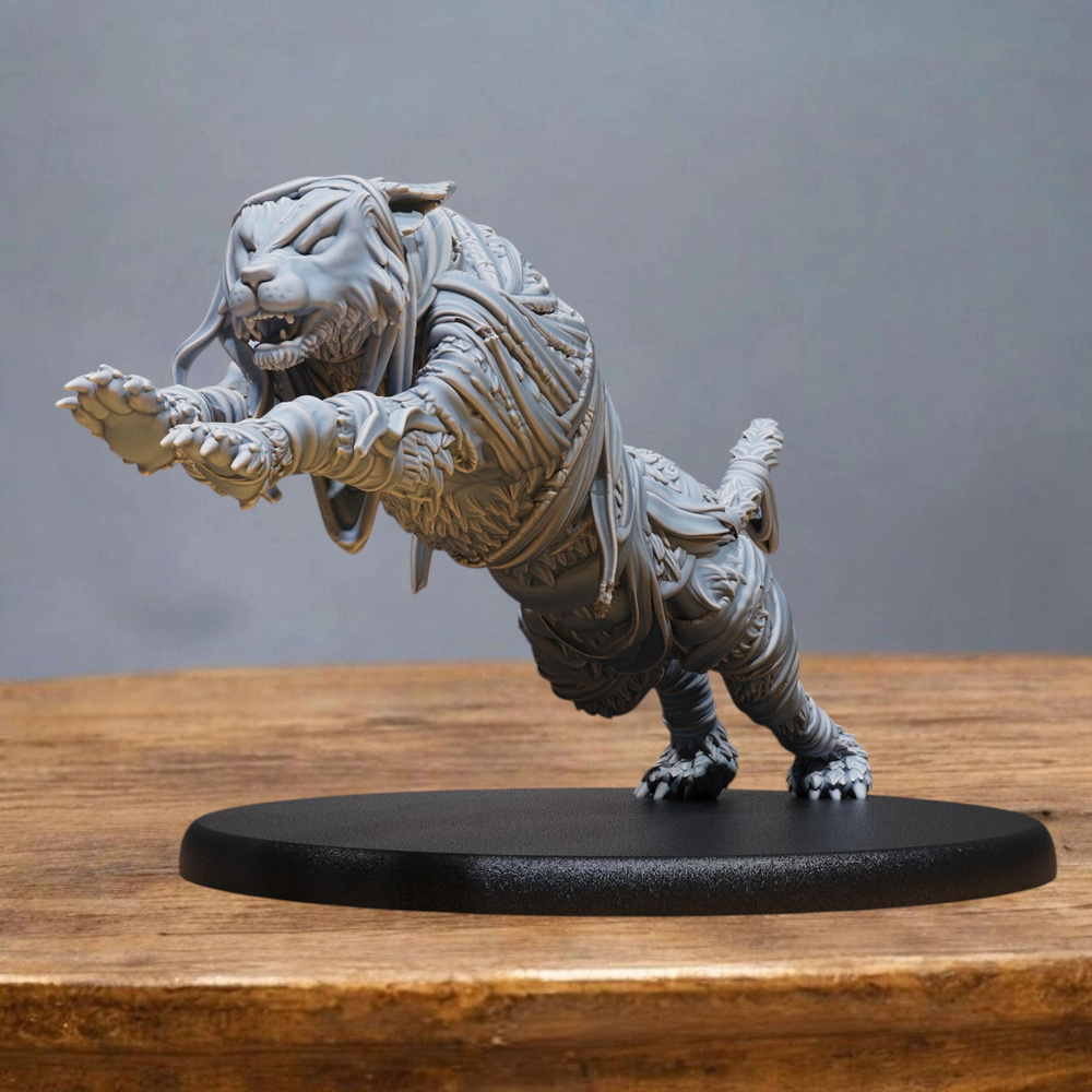 Рысь Мумия ( Lynx Mummy) v2 миниатюра для настольных игр ДнД, РНИ, (DnD ...