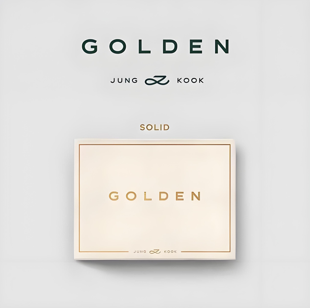 Музыкальный альбом Чон Чонгук (BTS): GOLDEN, белый SOLID, коллекционное ...