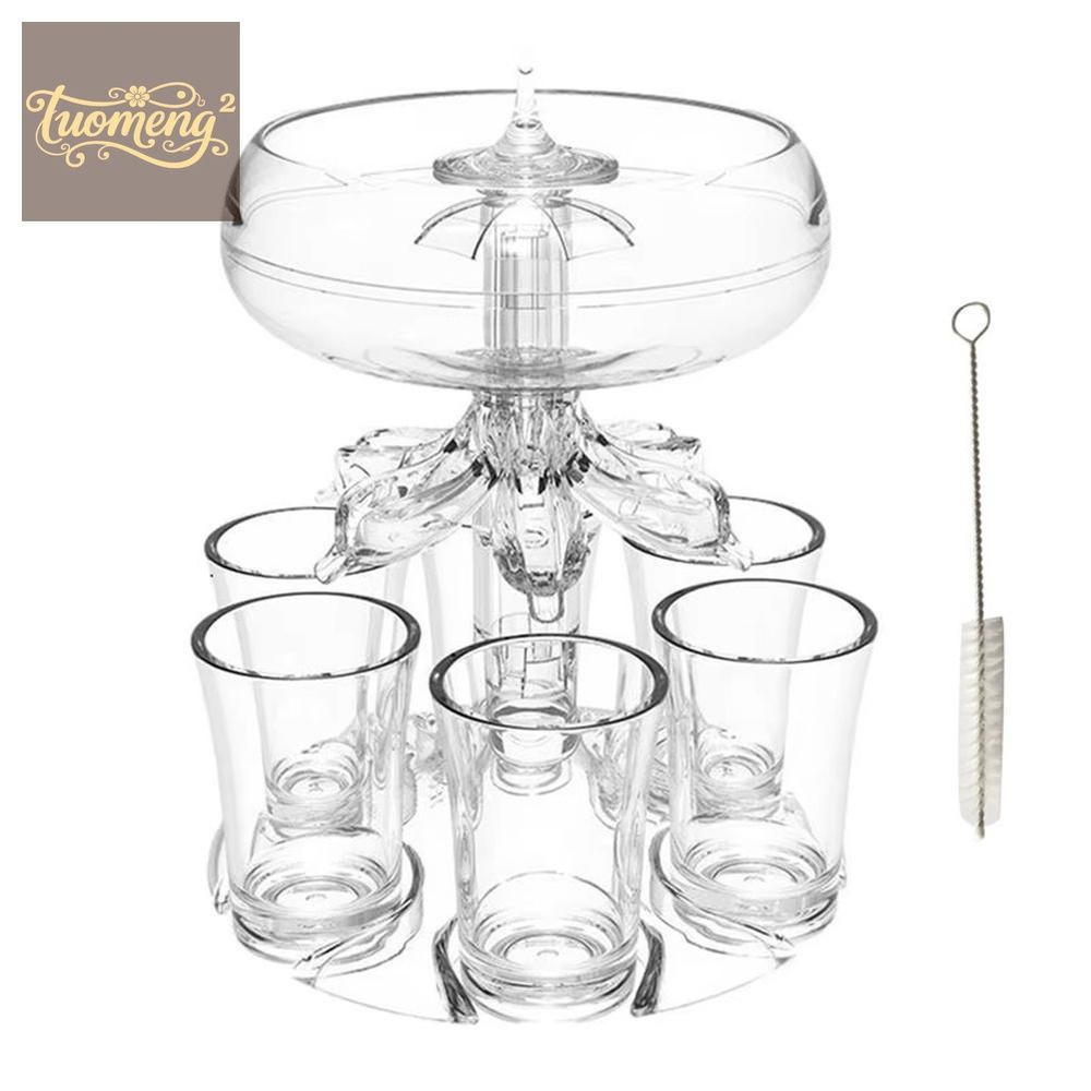 Диспенсер для вина и ликера на 6 шотов с бокалами, держатель для виски ...