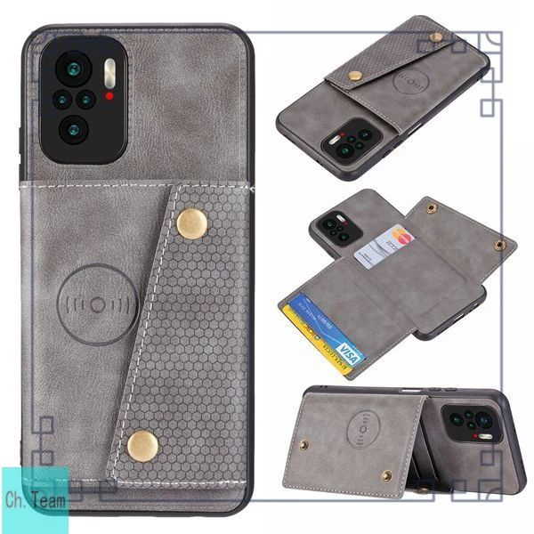 Чехол для телефона Xiaomi Poco X3 GT с карманом для карт и магнитный ...