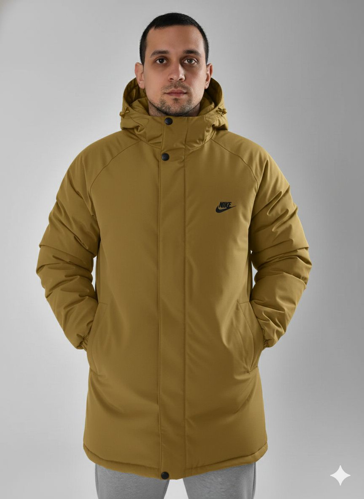 Куртка Мужской Skoryk Design Молния, Карманы бежевый стойка Холлофайбер, Нейлон, размер 52 ...