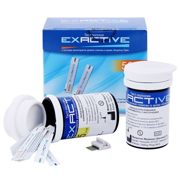Exactive Vital тест-полоски №50 купить на OZON по низкой цене (3027359145)
