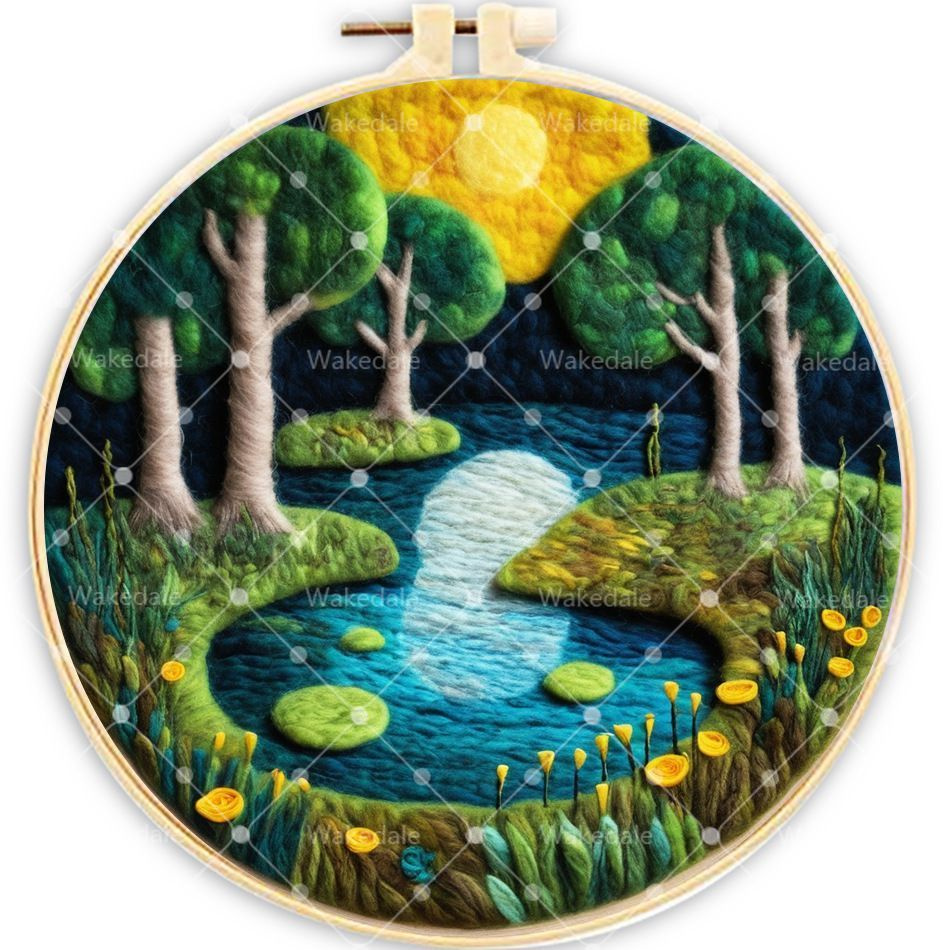 20x20cm,(Включая рамку)Набор для ковровой вышивки,Милые животные ...