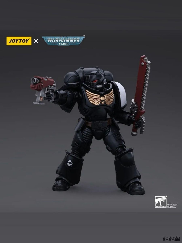 Фигурка JOYTOY Warhammer 40k Black Templars Outriders Brother Valtus ...
