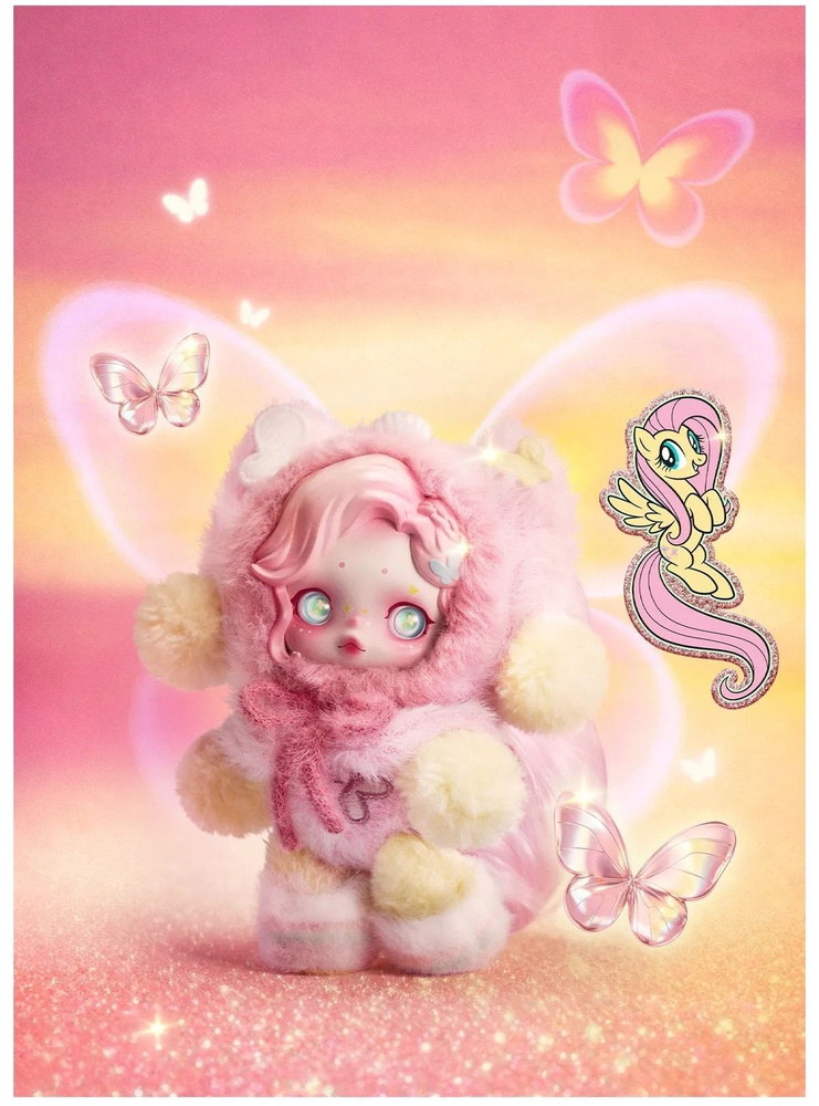Коллекционная фигурка Слепая коробка POP MART SKULLPANDA My Little Pony ...