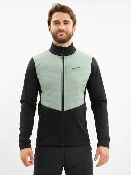 Куртка Мужской NORDSKI Манжеты, Карманы черный, мятный Softshell, размер 56 Длинный Зима ...