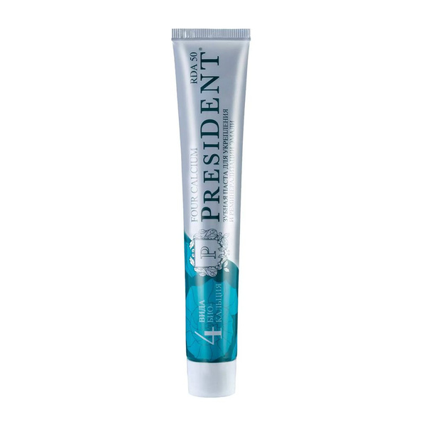 President Паста зубная President four calcium 50 rda, 75 гр купить на ...