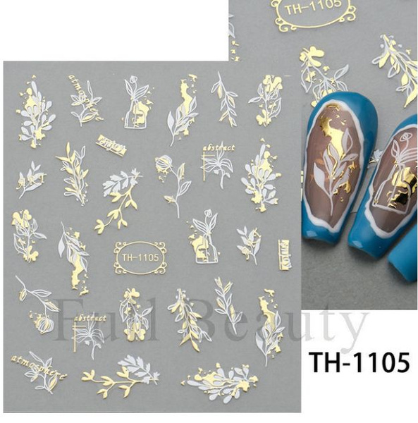 Наклейки для ногтей TH-1105 купить на OZON по низкой цене (2042357659)