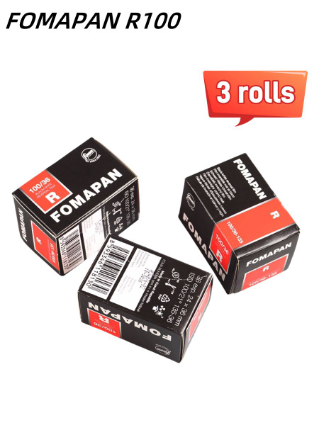 Черно-белая пленка FOMAPAN R100 135 35 мм, 3 рулона купить на OZON по ...