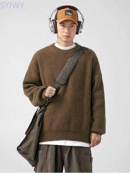 Свитер Мужской, Женский SYJWY капучино Политекс, размер 54 Без застежки Длинный Китай купить c ...