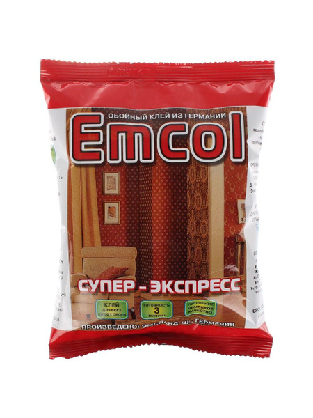 Клей для обоев Экокласс Emcol Супер-Экспресс 200 г быстродействующий ...