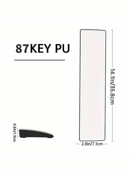AJAZZ PU Wrist Pad 87key Белый купить на OZON по низкой цене (3004511529)