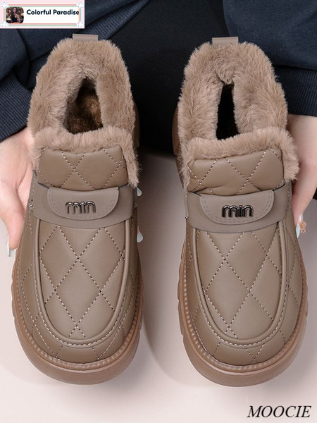 Сапоги Женский MOOCIE унты, размер 37 коричневый меланж Зима Китай Без застёжки купить c ...